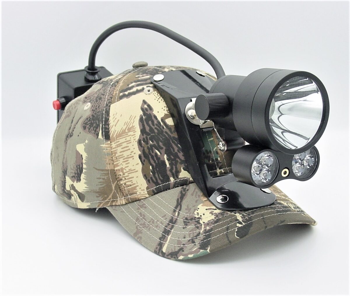Double-stuff-RAW Cap Light with Laser - Coon Hunting Lights by Star ...