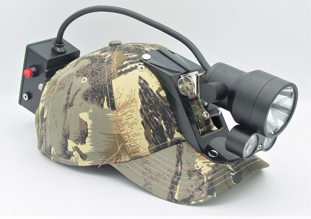 Double-stuff-RAW Cap Light with Laser - Coon Hunting Lights by Star ...
