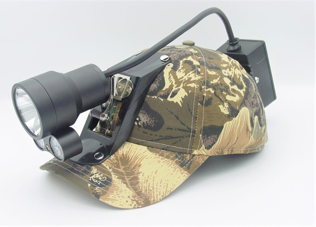 Double-stuff-RAW Cap Light with Laser - Coon Hunting Lights by Star ...